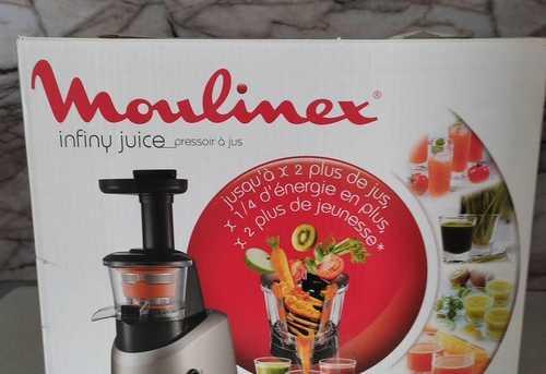 Соковыжималка шнековая moulinex infiny juice