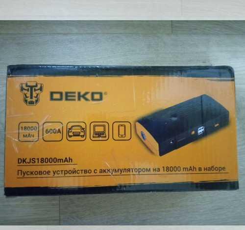 Новый jumpstarter пзу deko 18000mAh