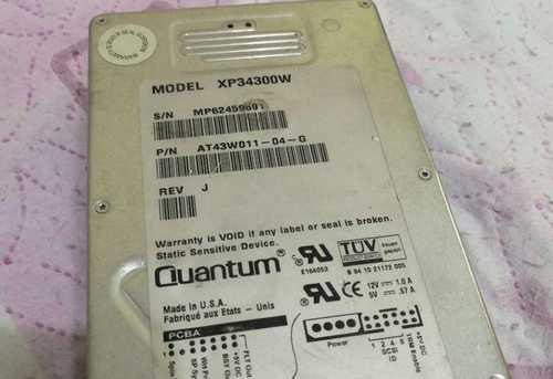 Винтажный scsi жесткий диск quantum XP34300W
