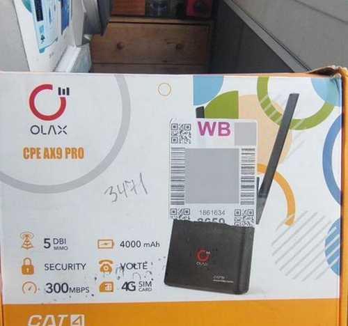 Olax AX9 PRO — 4G 3G WiFi-роутер LTE Cat.4