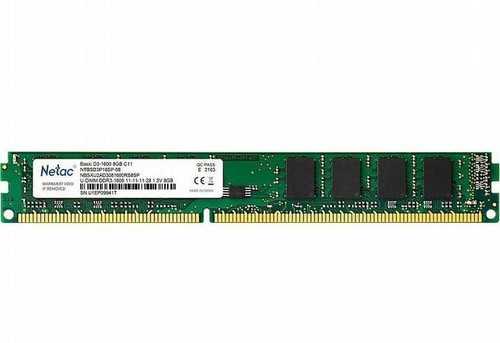 Память оперативная DDR3 8Gb Netac 1600MHz CL11 (nt