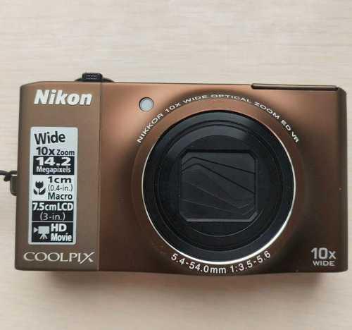 Фотоаппарат nikon coolpix s8000