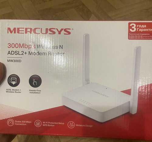 Wifi роутер mercusys mw300d