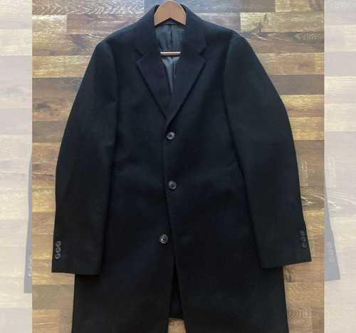 Черное оригинальное мужское пальто Uniqlo