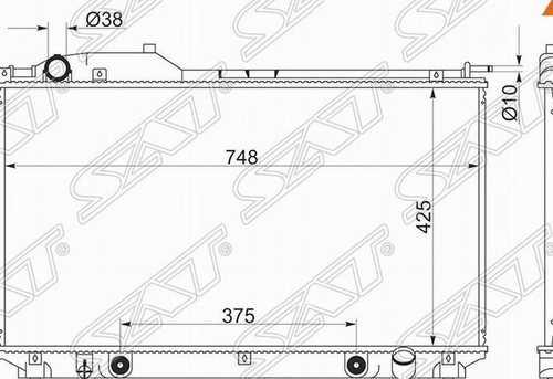 Радиатор охлаждения Лексус LS430 01-06