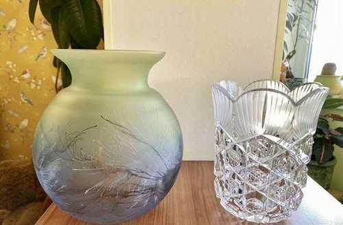 Красивые вазы для цветов, хрусталь керамика стекло