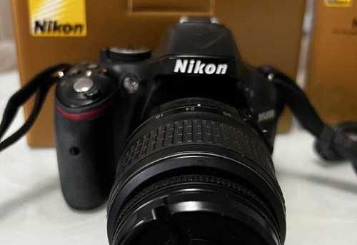 Зеркальный фотоаппарат nikon d5200 пробег 12 тыс