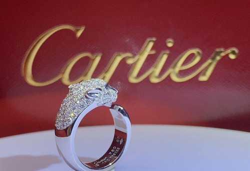 Кольцо Panthère de cartier из белого золота 1,24ct