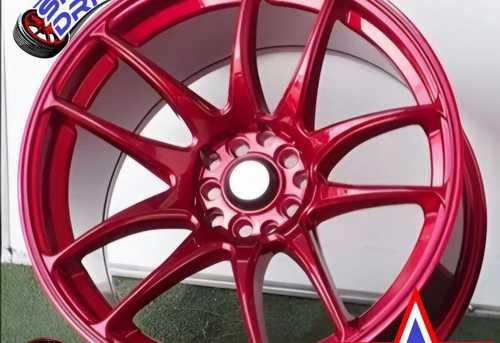 Диски Work CR-Kiwami R17 4x100 Red Gloss