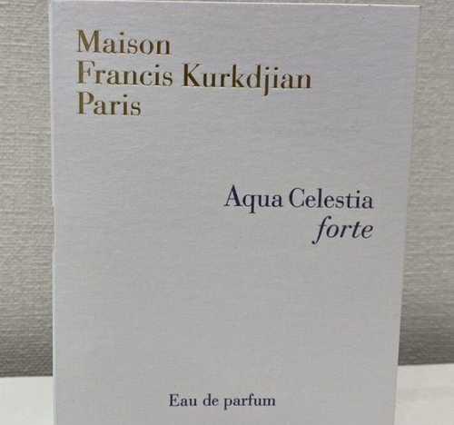 Maison Francis Kurkdjian Paris Aqua Celestia forte