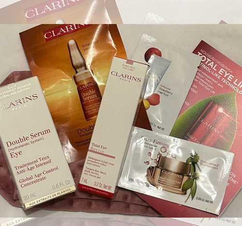 Набор уходовой косметики Clarins Double Eye Serum