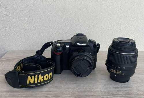 Зеркальный фотоаппарат nikon d90 объектив 1.8 50mm