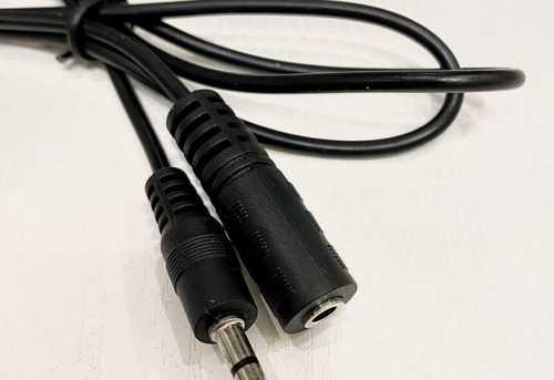 Аудио кабель Jack 3.5 мама - папа 70 cm - новый