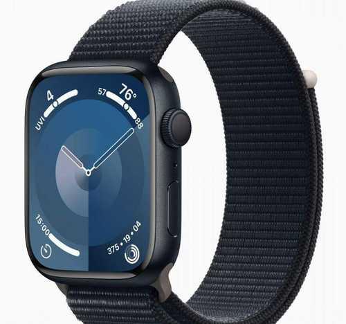 Смарт-часы Apple Watch Series 9, 45 мм Midnight Al