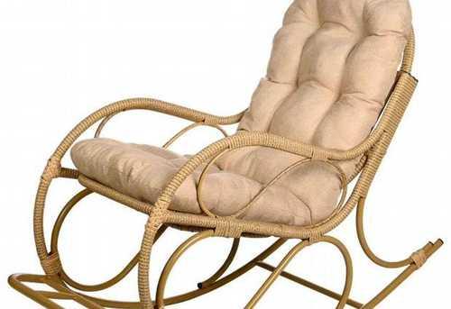 Кресло-качалка с подножкой из ротанга (Бамбук)