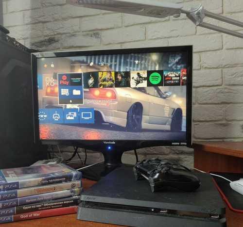 Sony playstation 4 slim 1 tb с играми