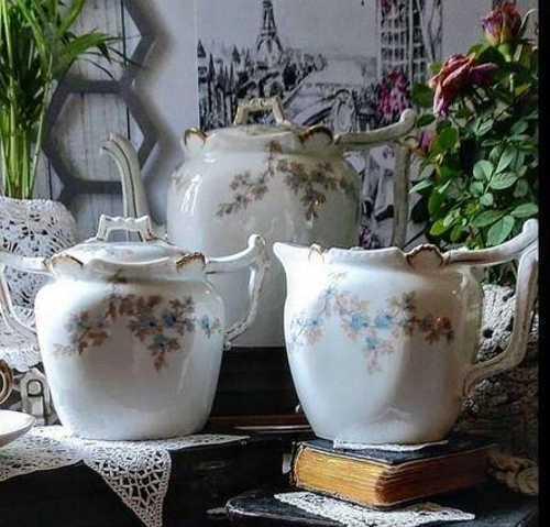 Антикварный чайный набор Limoges France