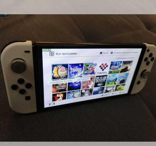 Nintendo switch oled прошитая, 256 гб