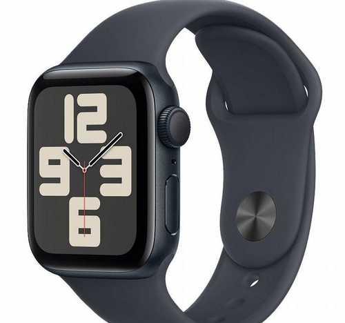 Смарт-часы Apple Watch SE 2 (2024) GPS 40мм, Midnight Al Midnight Sport Band (M/L)