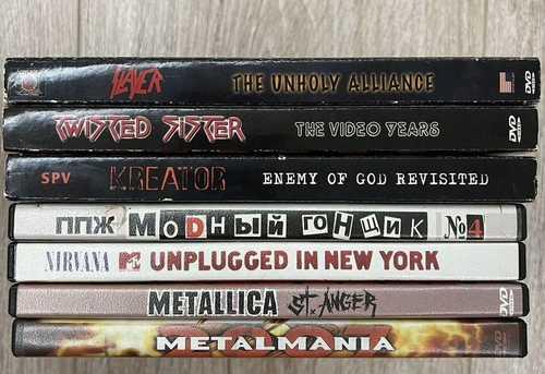 Dvd диски Slayer, Kreator, Metallica, ппж