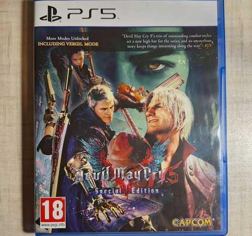 Devil May Cry 5 Special Edition (PS5, диск, русски