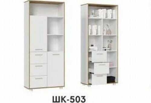 Шкаф стеллаж белый Свен шк-503 80 см