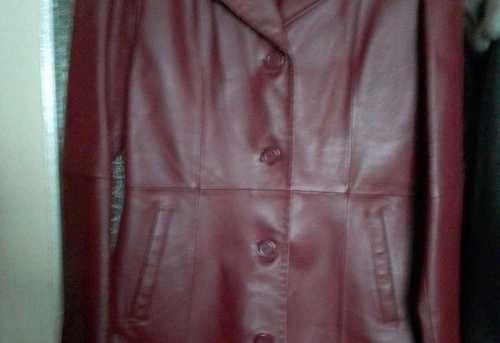 Кожаная куртка 46 размер