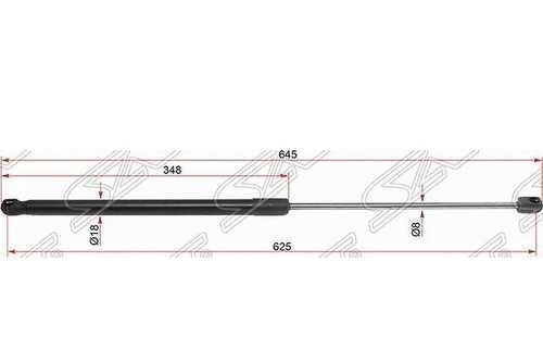 Амортизатор капота левыйправый Camry