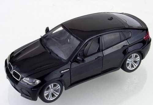 Модель черная BMW X6M Burago 1/18 x6