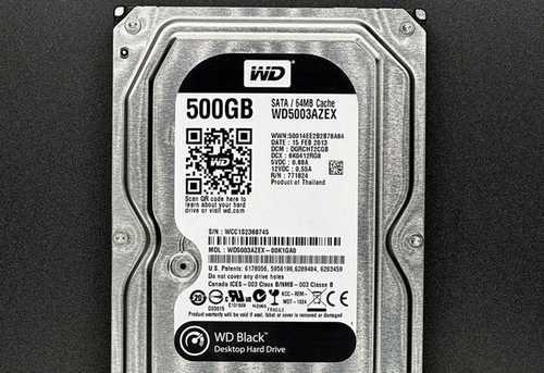 Жесткий диск Western Digital Black 500 гб WD500AZE