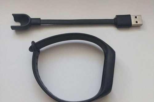 Браслет и зарядник от фитнес браслета Mi Band 2