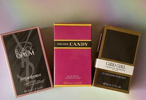 Духи 50мл, Prada Candy, Black Opium, Good Girl