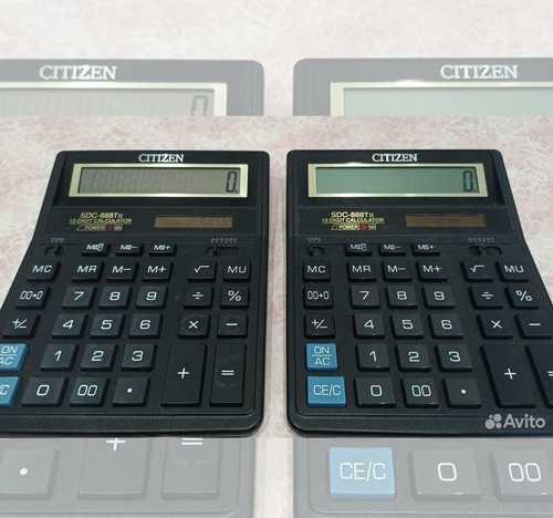 Калькуляторы: Citizen, Casio, Staff (5 шт)