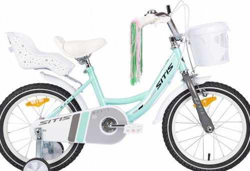 Велосипед sitis marie 16" (2023) Mint Ros549