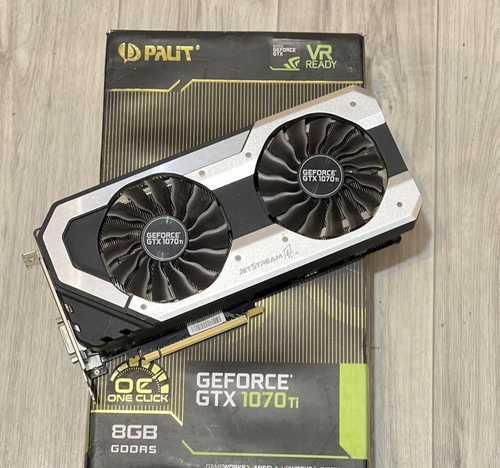 Видеокарта GTX 1070 Ti 8GB Palit jetstream