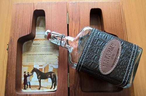 Пустая подарочная бутылка Магарыч деревянный бокс