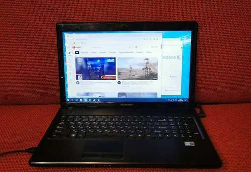 Офисный Lenovo g570, 8gb, ssd 128gb, i3