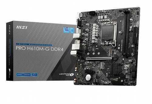 Комплект Intel i5 12400F+MSI PRO H610M-G DDR4