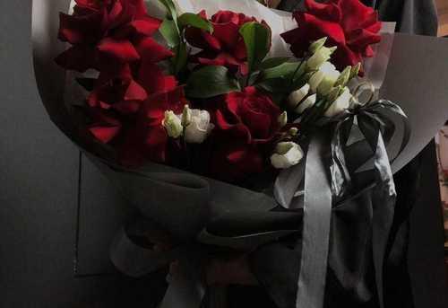 Букет цветов (розы, эустома)