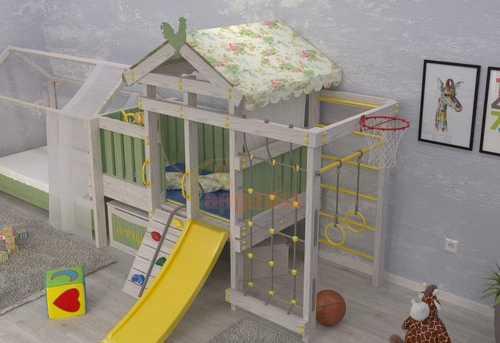 Игровой комплекс Савушка Baby 3 оливковый