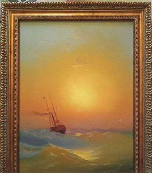 Картина морской пейзаж, реплика Айвазовский