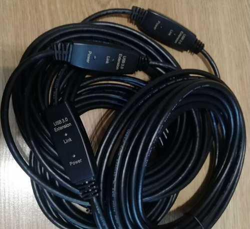 Удлинитель-кабель активный USB 3.0 20м