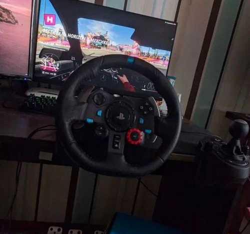 Продам игровой руль logitech Driving Force Racing