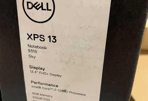 Dell Xps 13 i7-1250u/8Gb/512Gb Sky