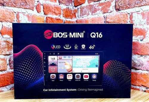 Android магнитола 4+128Gb BOS-mini Q16 4G+sim+qled