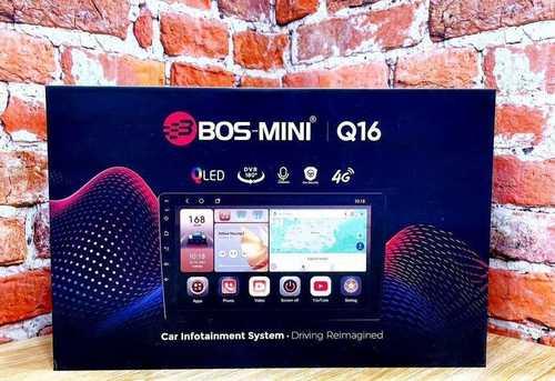 Android магнитола 4+128Gb BOS-mini Q16 4G+sim+qled