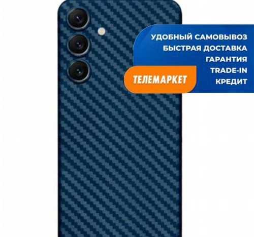 Накладка силикон под карбон для Samsung Galaxy A16 Синий