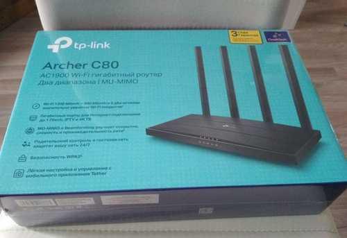 Wifi роутер tp link archer c80 новый