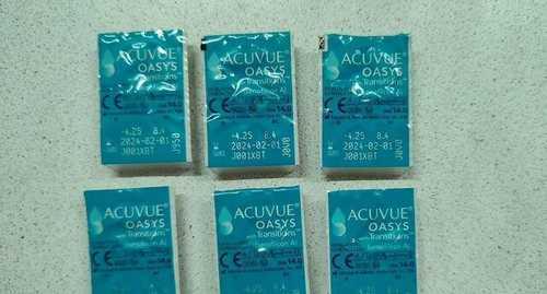 Линзы контакт. Acuvue Transition -4,25 8.4 (6 шт)