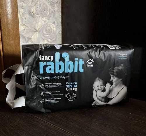 Подгузники fancy rabbit М 6-11 кг